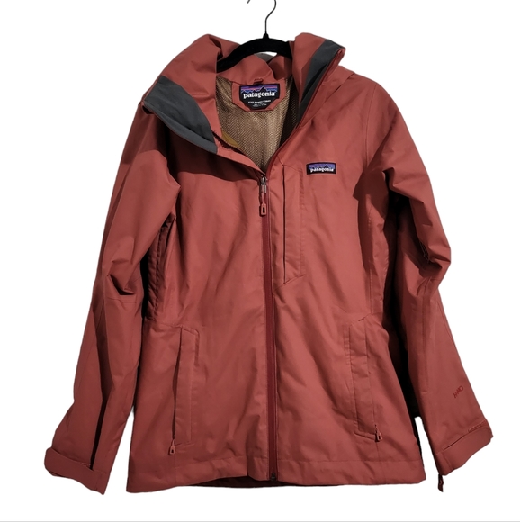 Patagonia | Jackets & Coats | Patagonia H2no Recco Rain Jacket Salmon ...